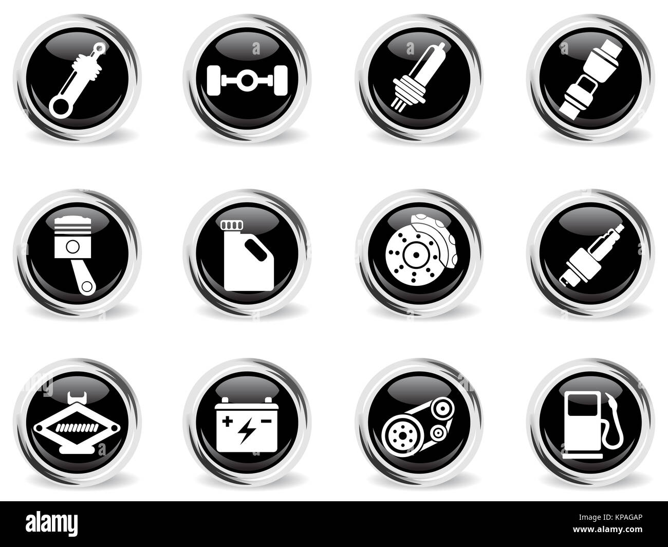 Auto Service Icons set Stock Photo - Alamy