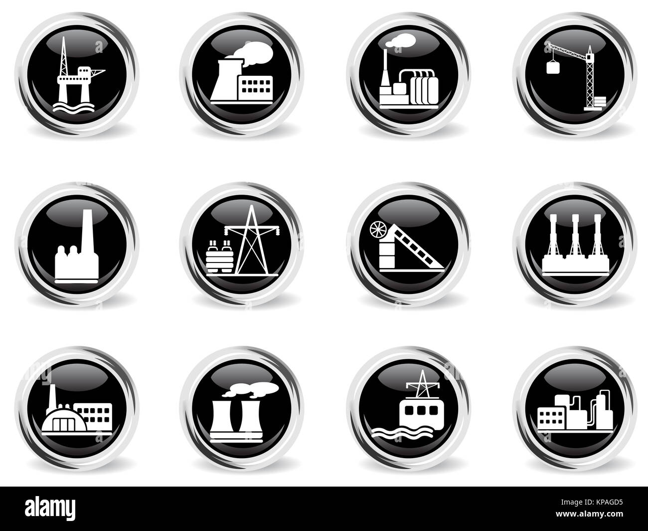 Factory and Industry Symbols Stock Photo - Alamy
