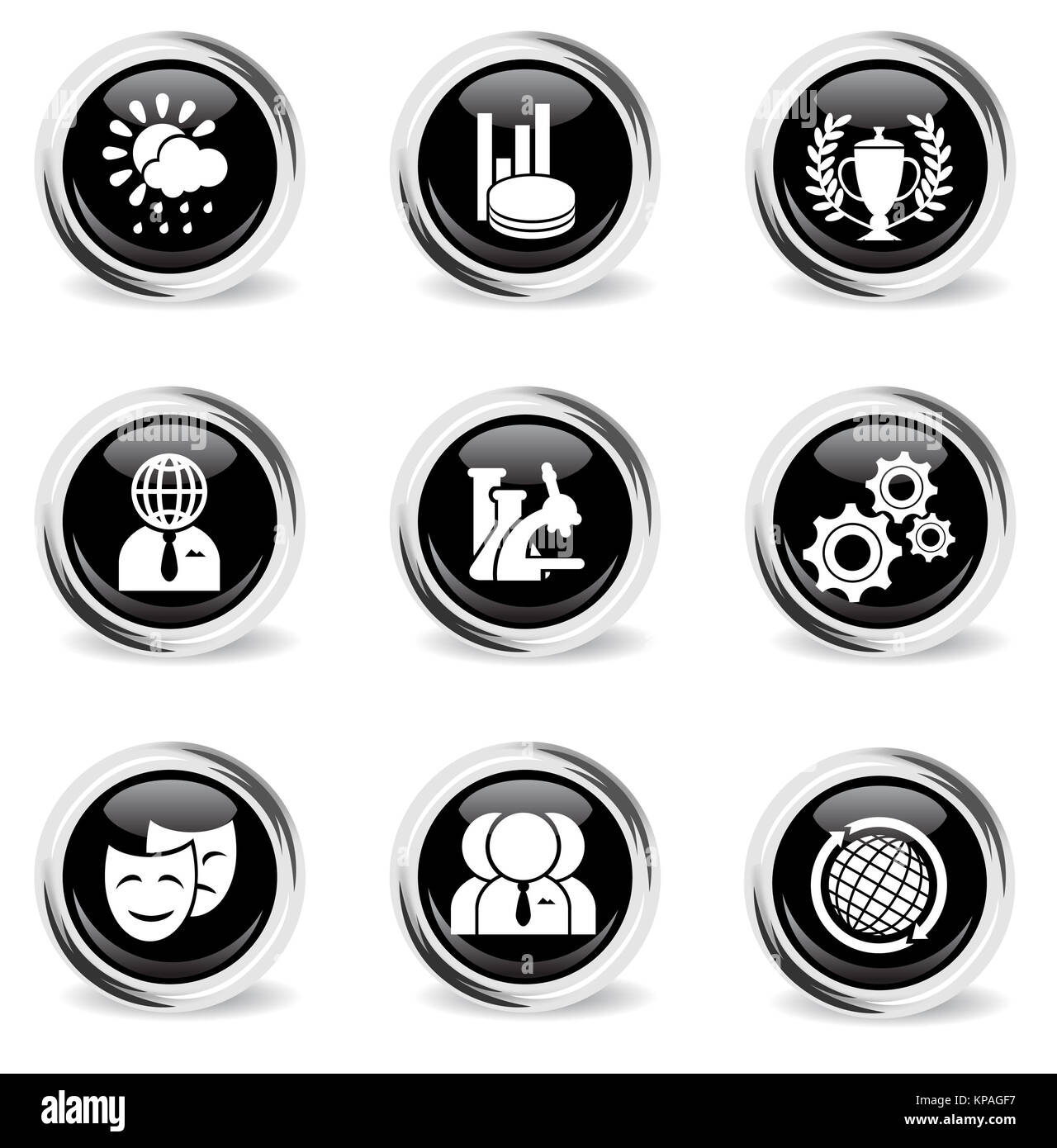 News icons set Stock Photo - Alamy