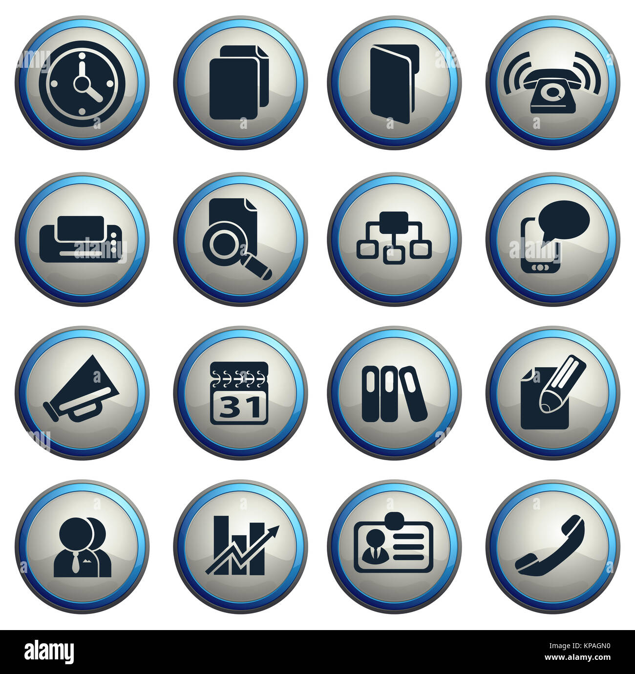 Business simple icons Stock Photo - Alamy