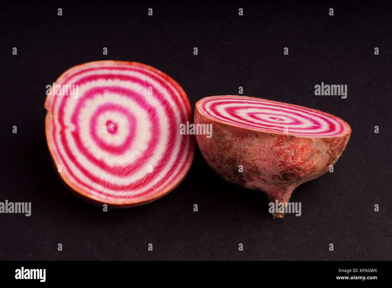 Candy cane beetroot Stock Photo - Alamy