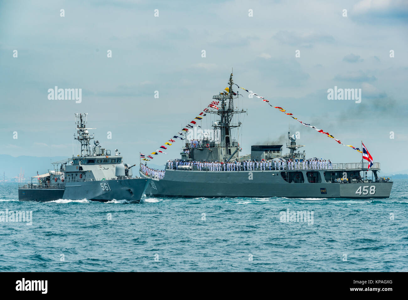 Pattaya, Thailand - November 9, 2017, Mariners in fleet review on ...