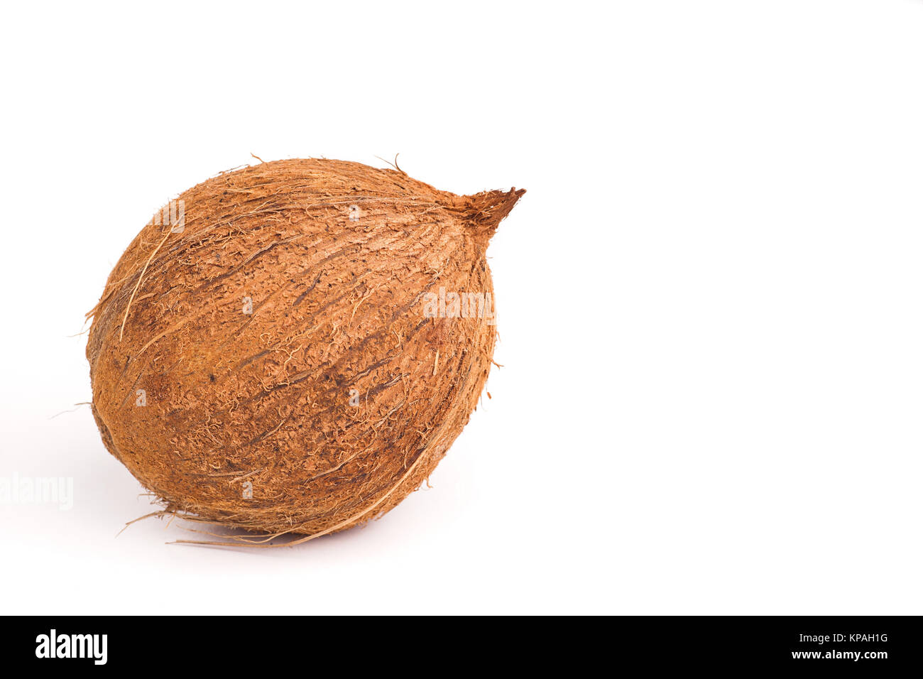 Whole coconut, isolated Stock Photo - Alamy