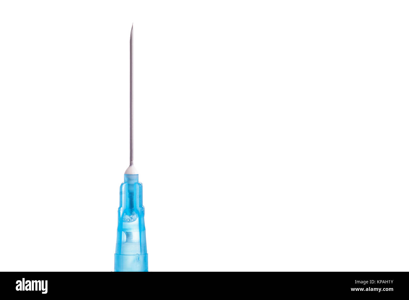 Syringe and needle filled with liquid Stock Photo - Alamy