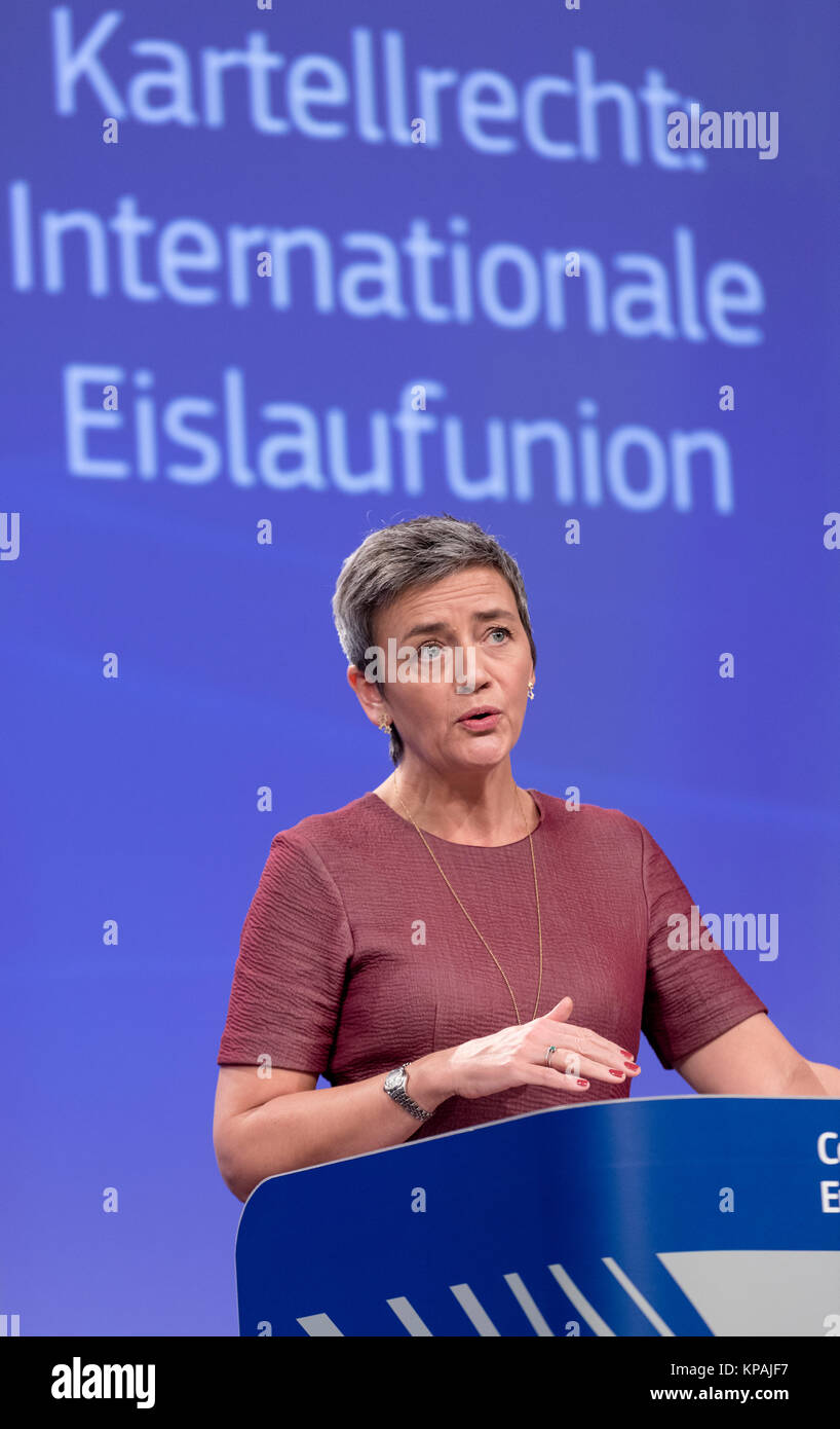 December 8, 2017 - Brussels, Belgium: EU Competition Commissioner ...