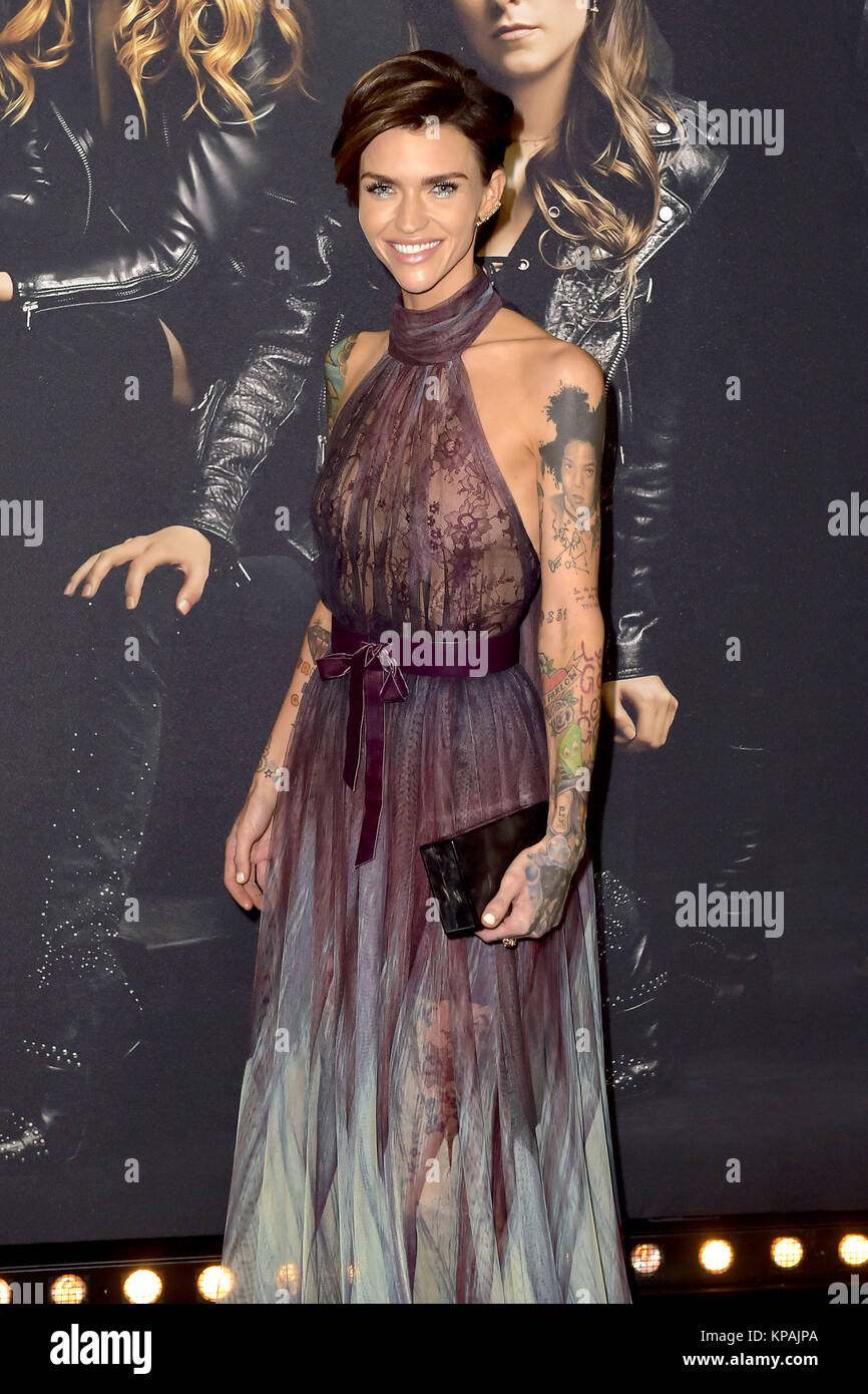 Ruby Rose attends the 'Pitch Perfect 3' premiere at Dolby Theatre on ...