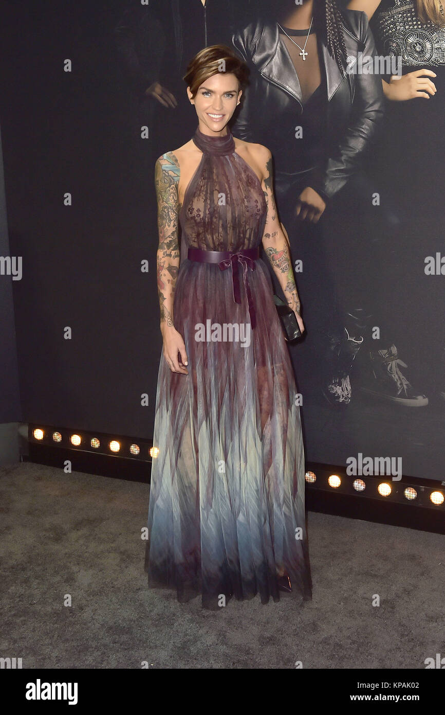 Ruby Rose attends the 'Pitch Perfect 3' premiere at Dolby Theatre on ...