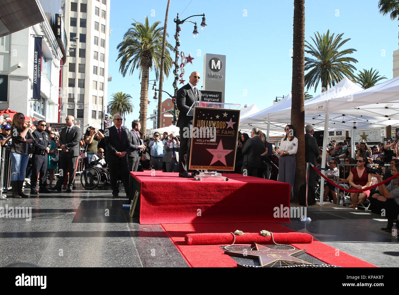 Hollywood, Ca. 13th Dec, 2017. Dwayne Johnson, at Dwayne Johnson ...