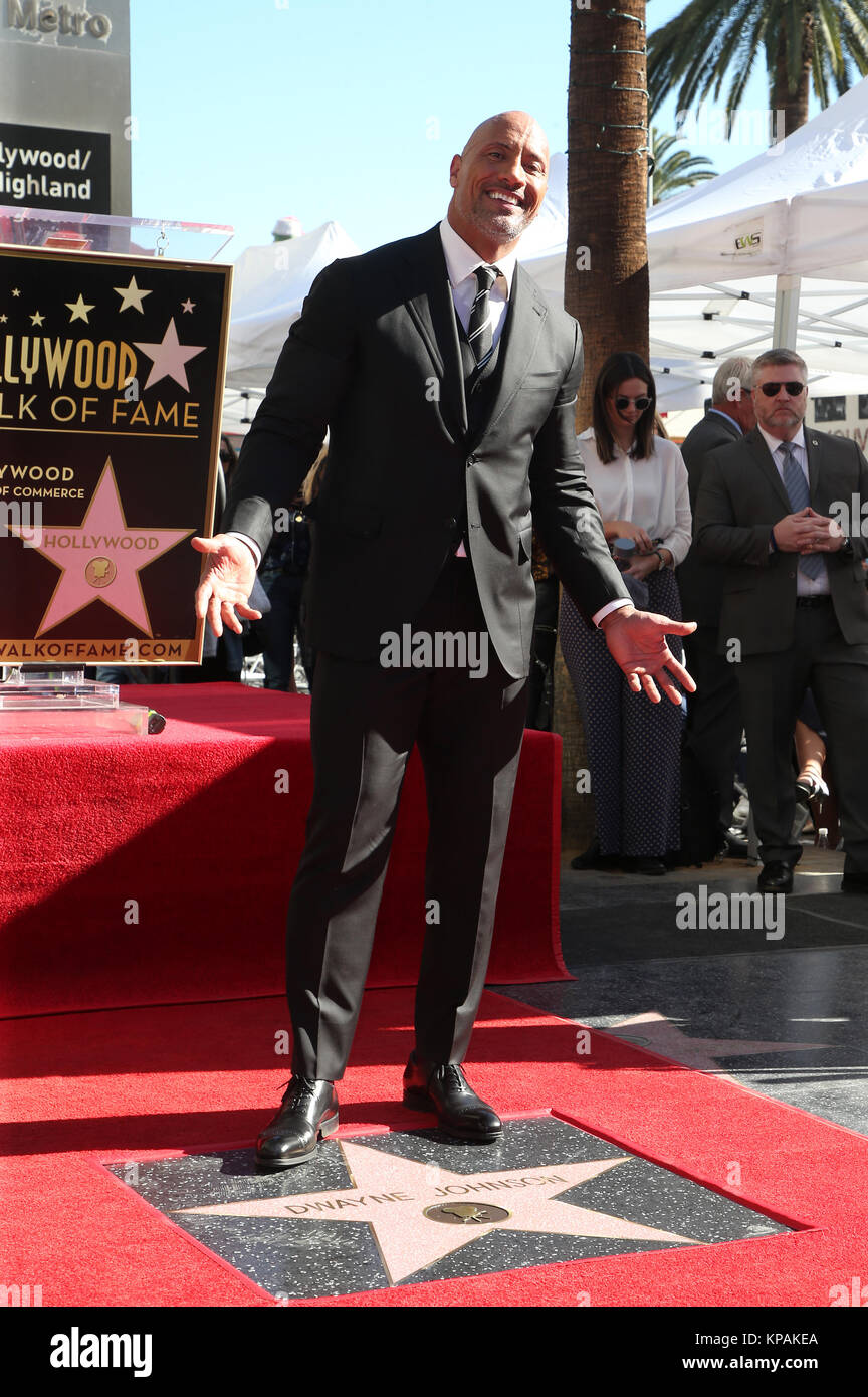 Hollywood, Ca. 13th Dec, 2017. Dwayne Johnson, at Dwayne Johnson ...