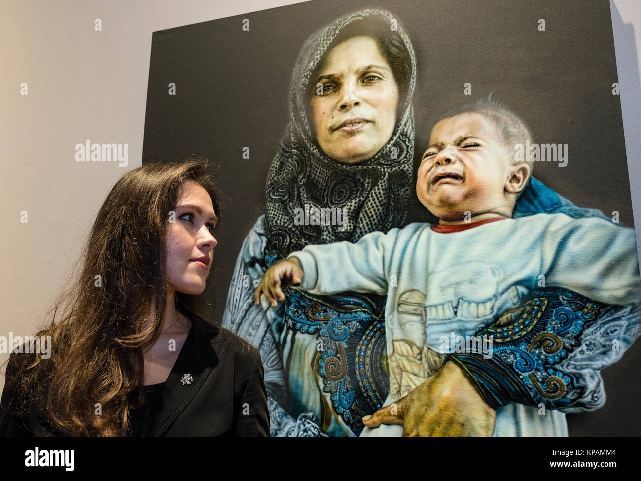 Edinburgh, Scotland, United Kingdom. 14 December, 2017. Artist Laura ...