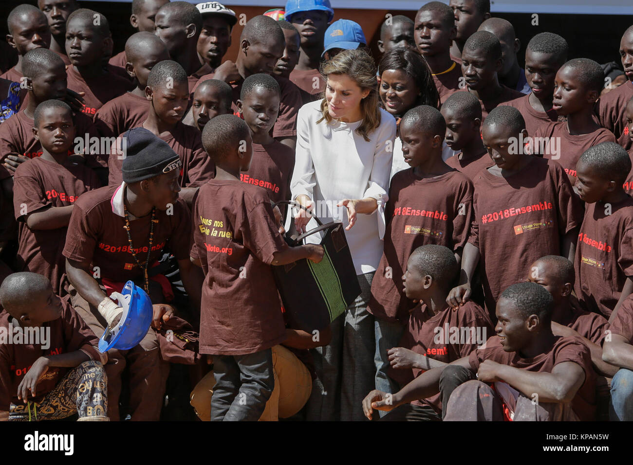 Dakar, Senegal. 14th Dec, 2017. Spanish Queen Letizia Ortiz arriving to ...