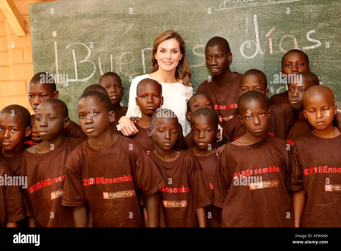 Dakar, Senegal. 14th Dec, 2017. Spanish Queen Letizia Ortiz arriving to ...