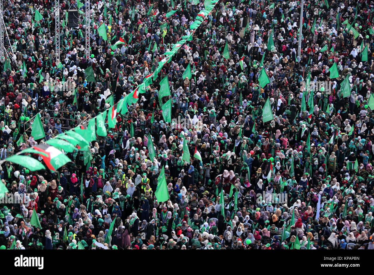 Gaza, Gaza Strip, Palestinian Territory. 14th Dec, 2017. Palestinian ...