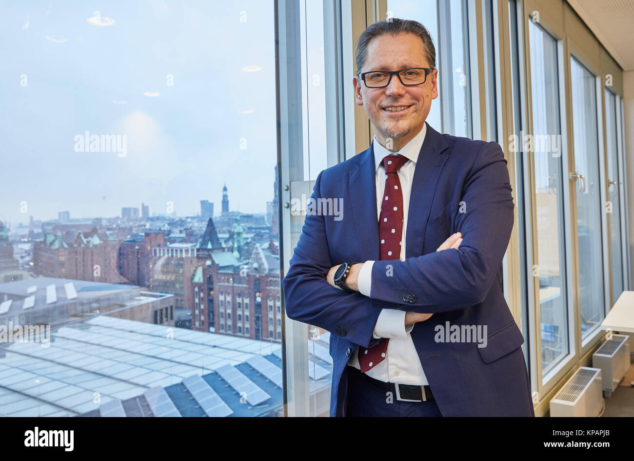 Hamburg, Germany. 14th Dec, 2017. The board chairman and CEO of service ...