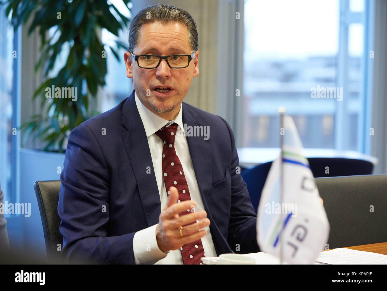Hamburg, Germany. 14th Dec, 2017. The board chairman and CEO of service ...