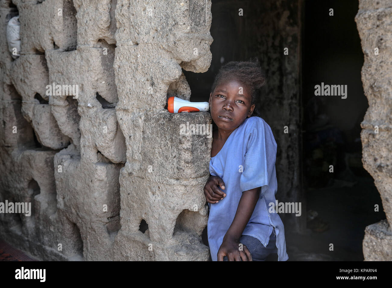 Maiduguri, Borno State, Nigeria. 24th June, 2017. A young displaced ...