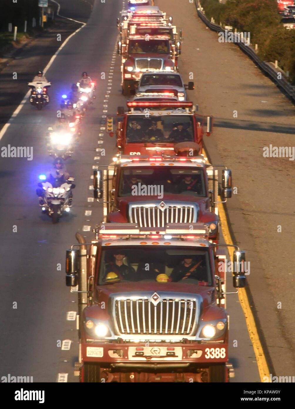 Funeral procession fire chief hi-res stock photography and images - Alamy
