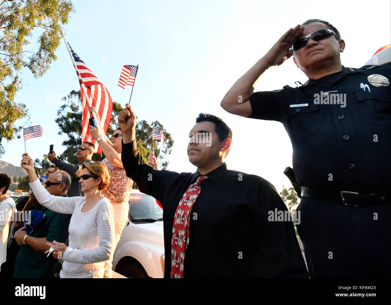 Funeral procession fire chief hi-res stock photography and images - Alamy