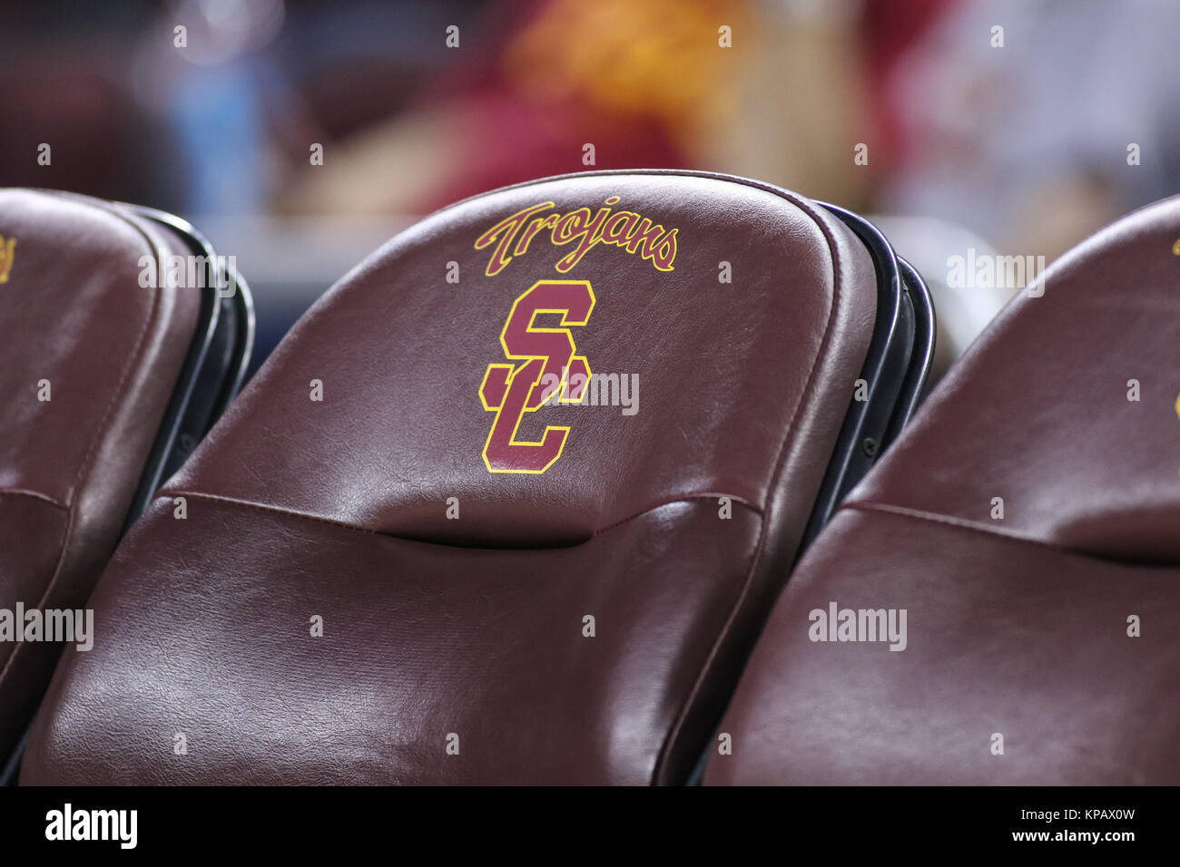 Los Angeles, CA, USA. 14th Dec, 2017. Courtside seat at the Santa Clara ...