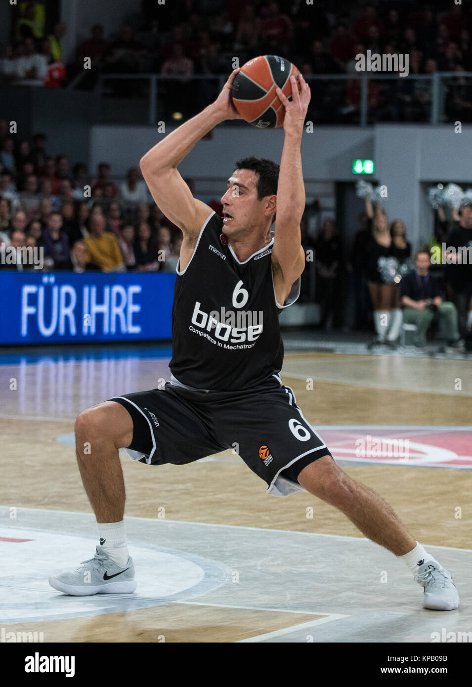 Bamberg, Germany. 14th Dec, 2017. Bamberg's Nikolaos Zisis in action ...