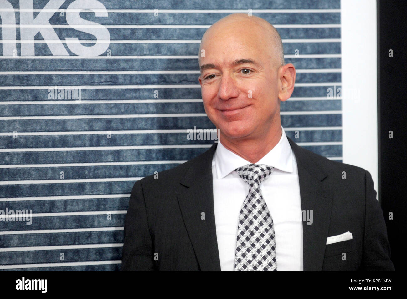 Jeff Bezos attends 'The Post' premiere at the Newseum on December 14 ...