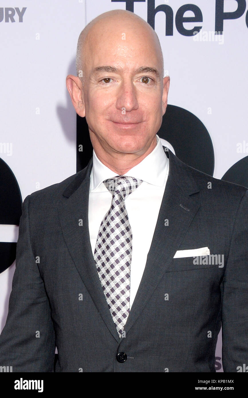 Jeff Bezos attends 'The Post' premiere at the Newseum on December 14 ...