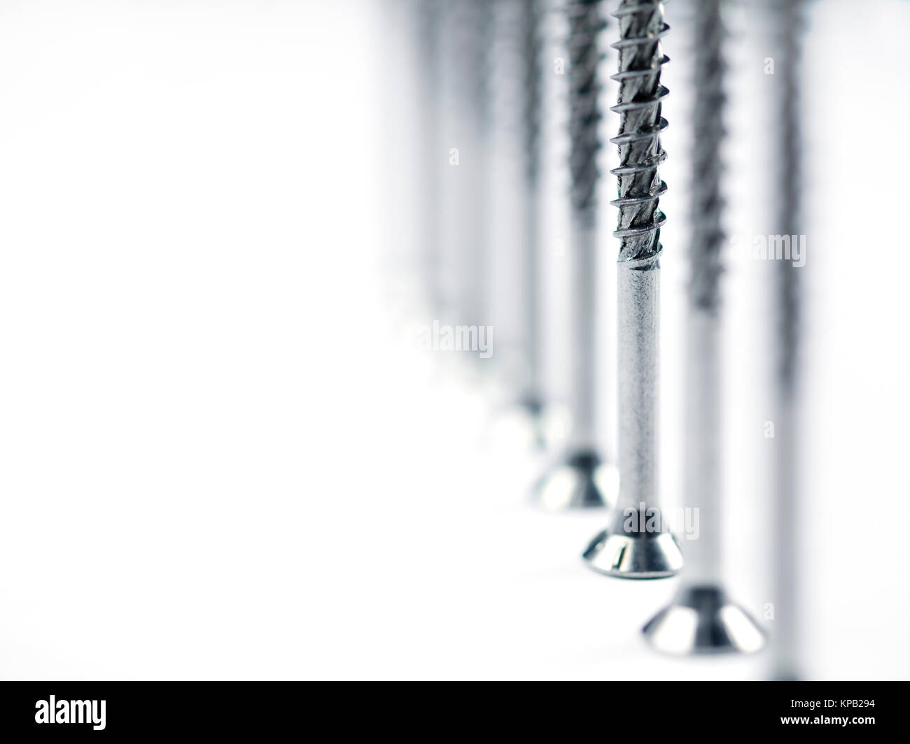 Close Up Screws Standing Stock Photo - Alamy
