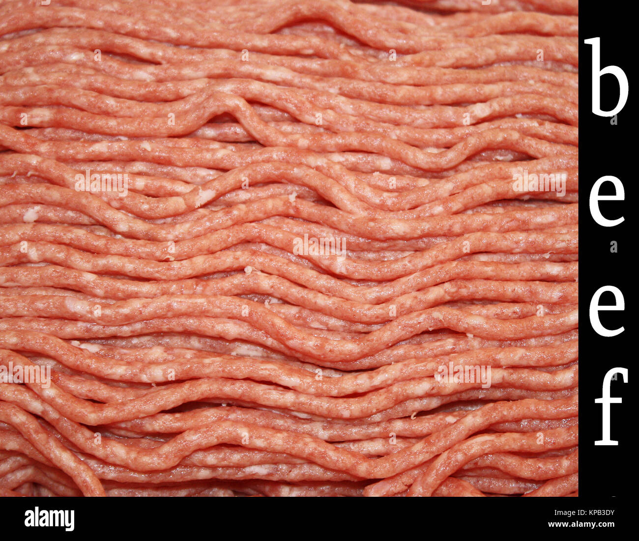 Lean Ground Beef fresh from the Butcher Stock Photo - Alamy
