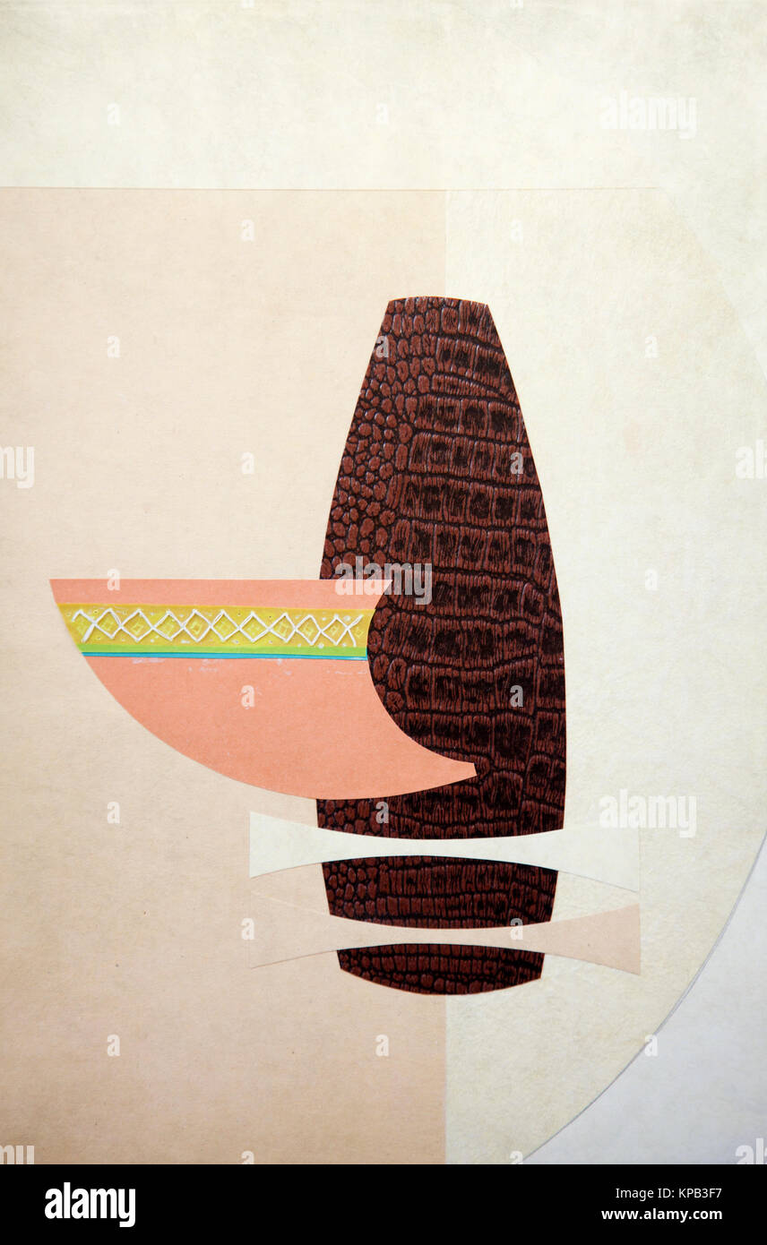 Oriental Paper Collage Stock Photo - Alamy