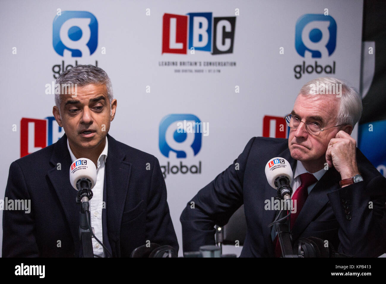 London, UK. 22nd November, 2017. Sadiq Khan, Mayor of London, and John ...