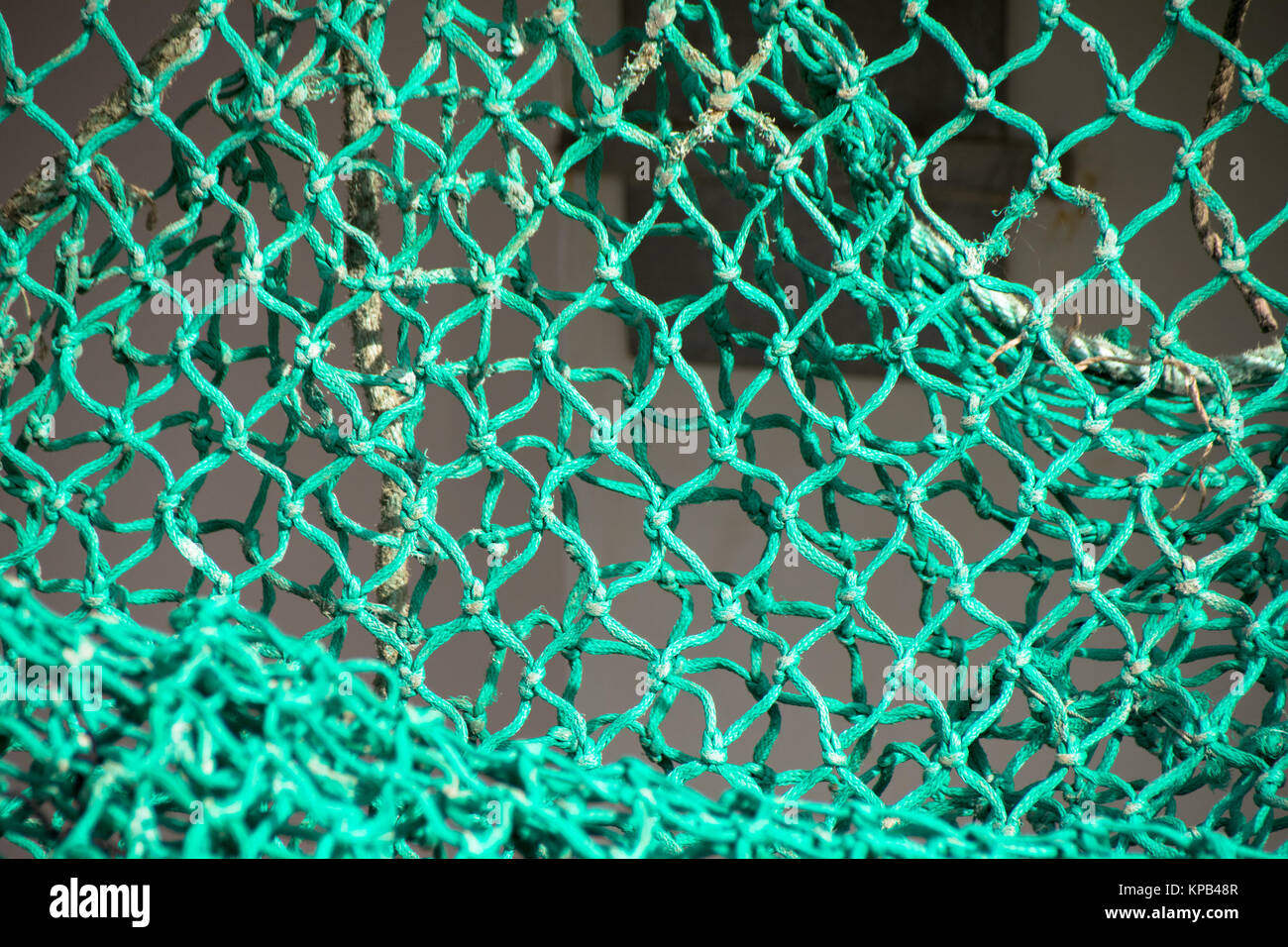 Green fishing net Stock Photo - Alamy