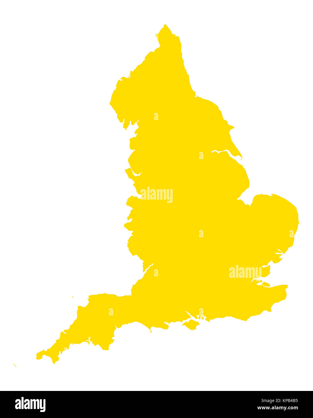 Map of England Stock Photo - Alamy