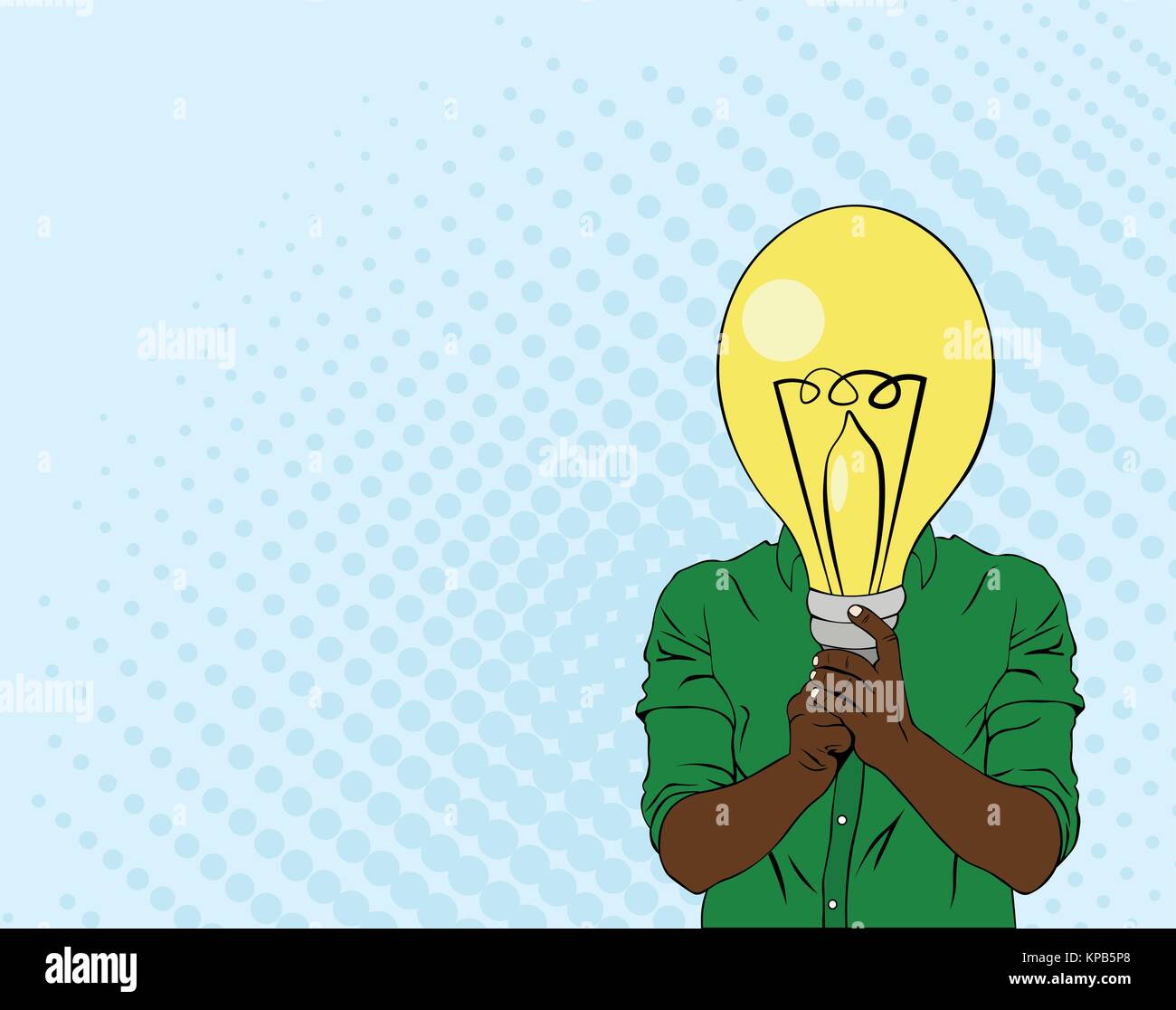 Energy concept enlightenment idea Stock Vector Images - Alamy