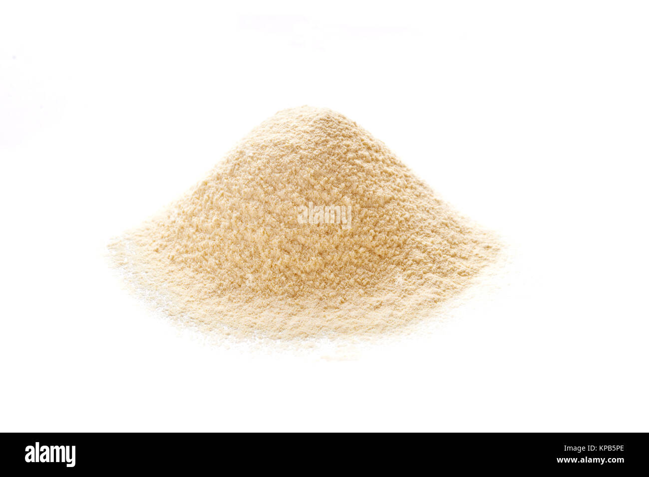 corn flour isolated on white background. top view Stock Photo - Alamy