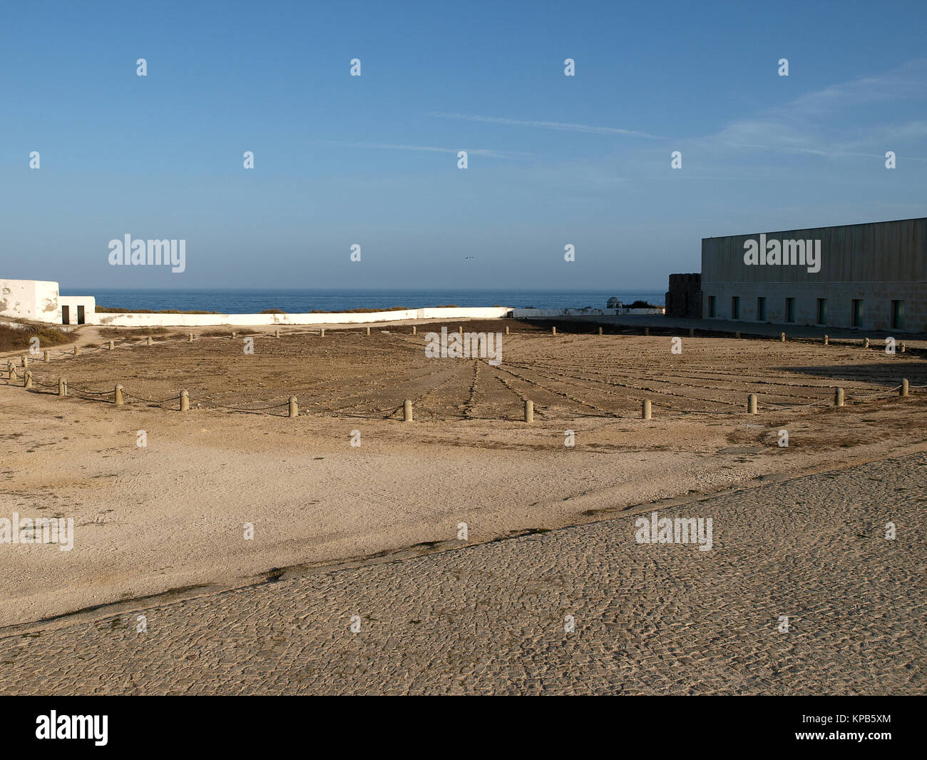 The compass rose. Sagres Point in Portugal Stock Photo - Alamy