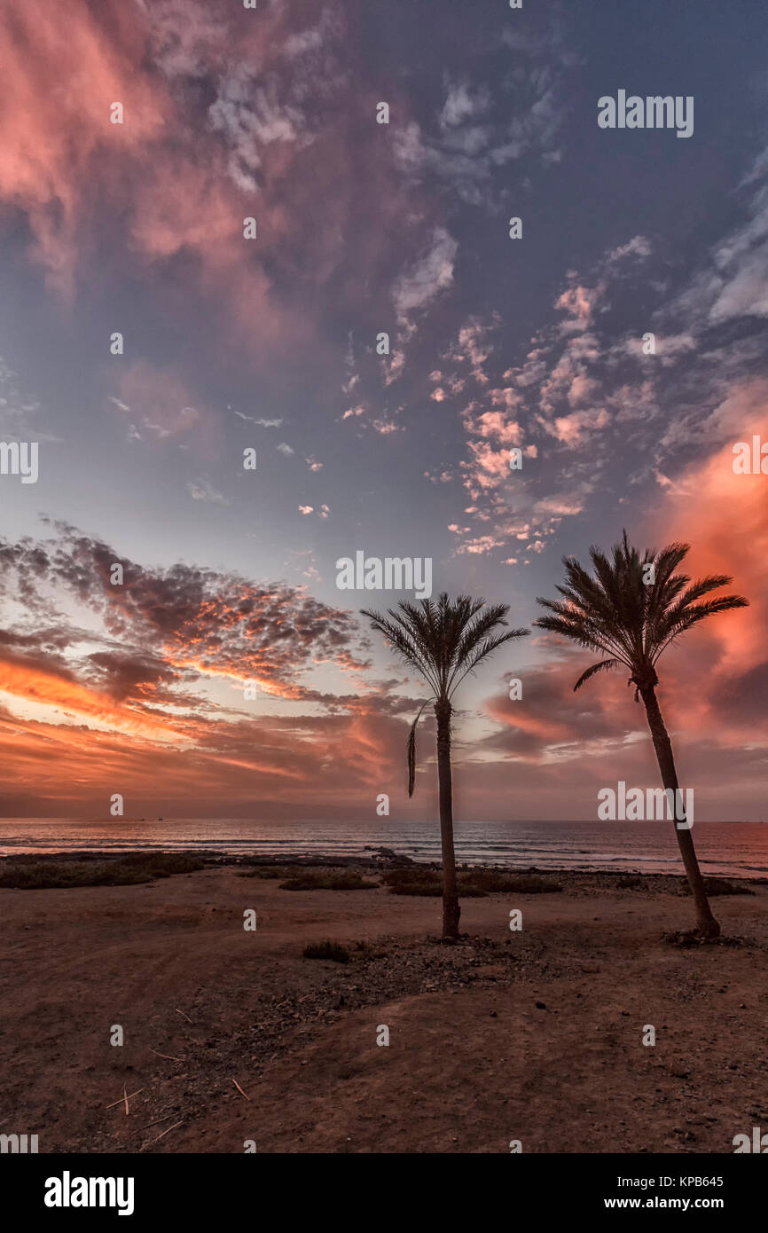 sunset in tenerife Stock Photo - Alamy