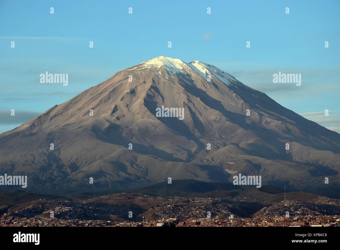 View of volcano Misti in Arequipa, Peru Stock Photo - Alamy