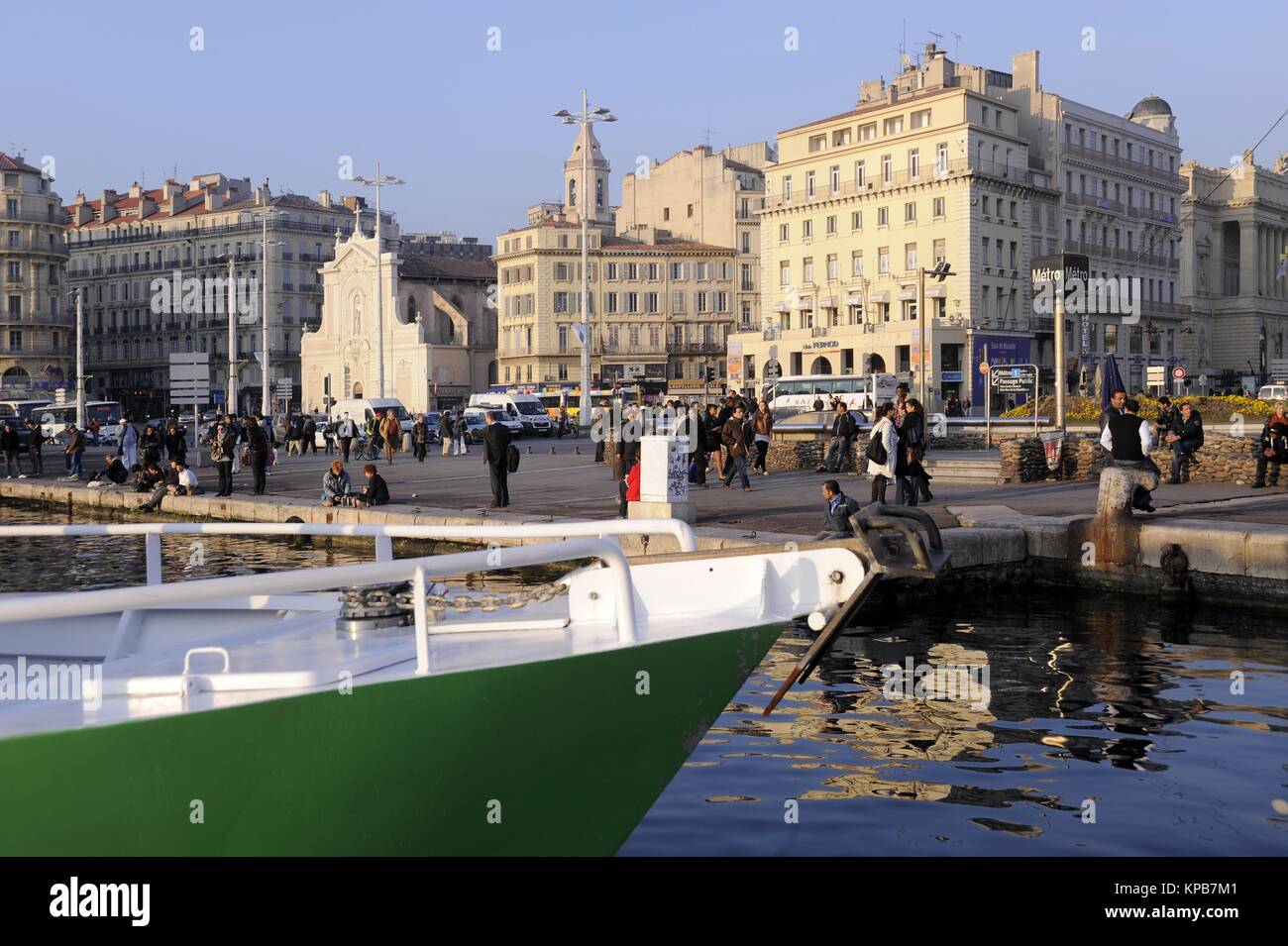 Marseille (France), the Old Port Stock Photo - Alamy