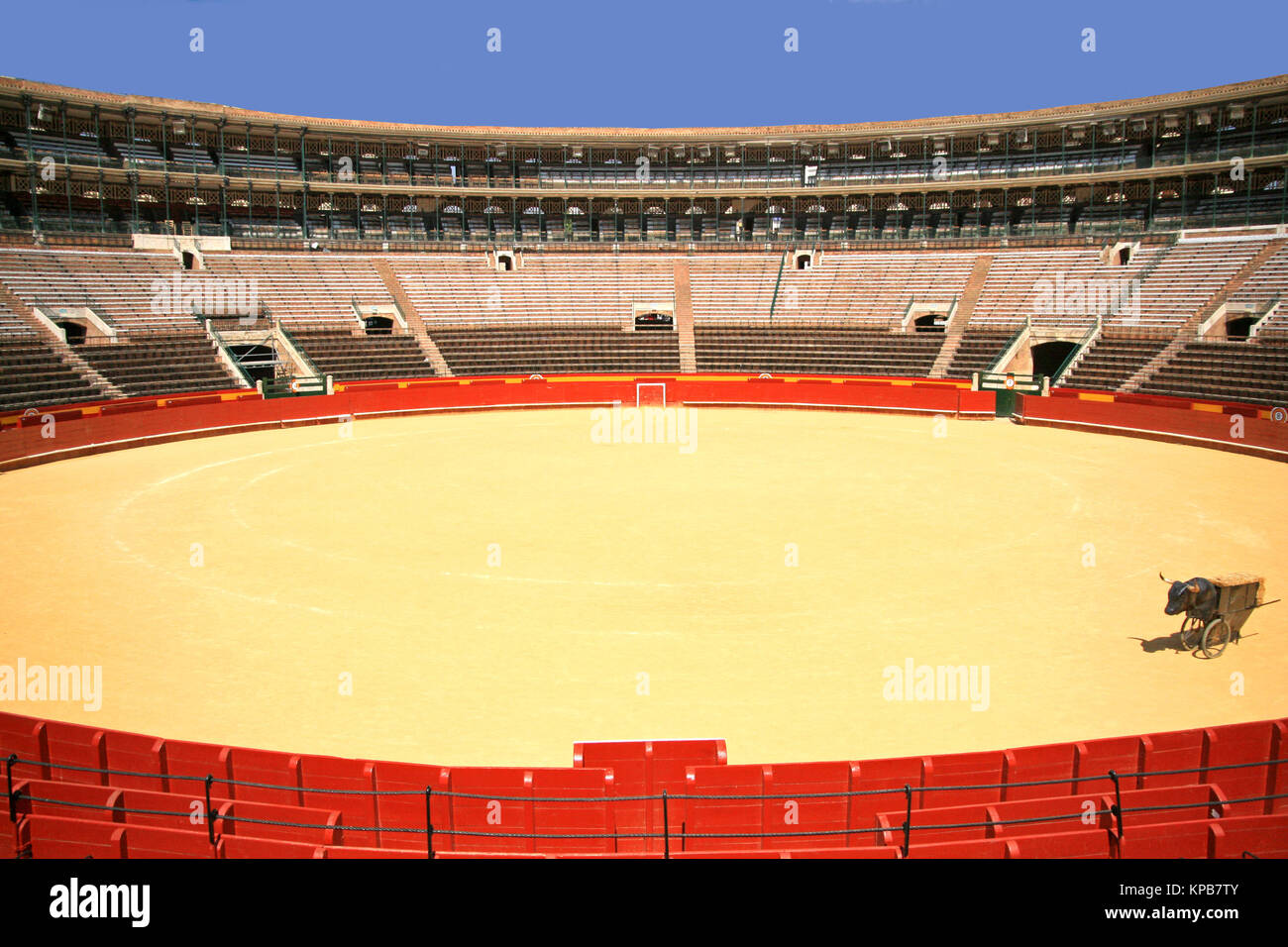 Photo taken inside a bullring stadium in Valencia, Spain with a ...