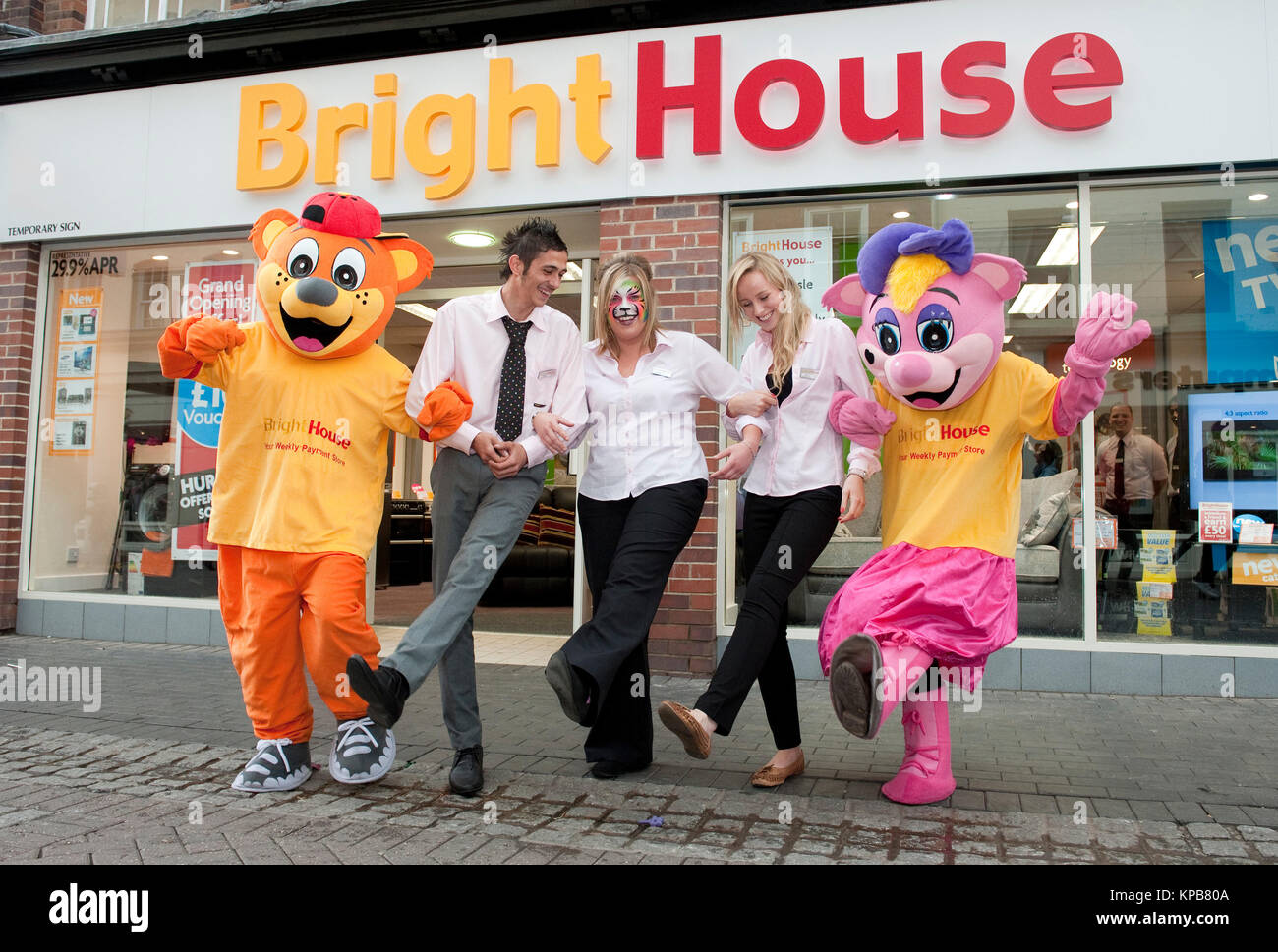 A BrightHouse Store opening in Worcester, England, UK. The rent to own ...