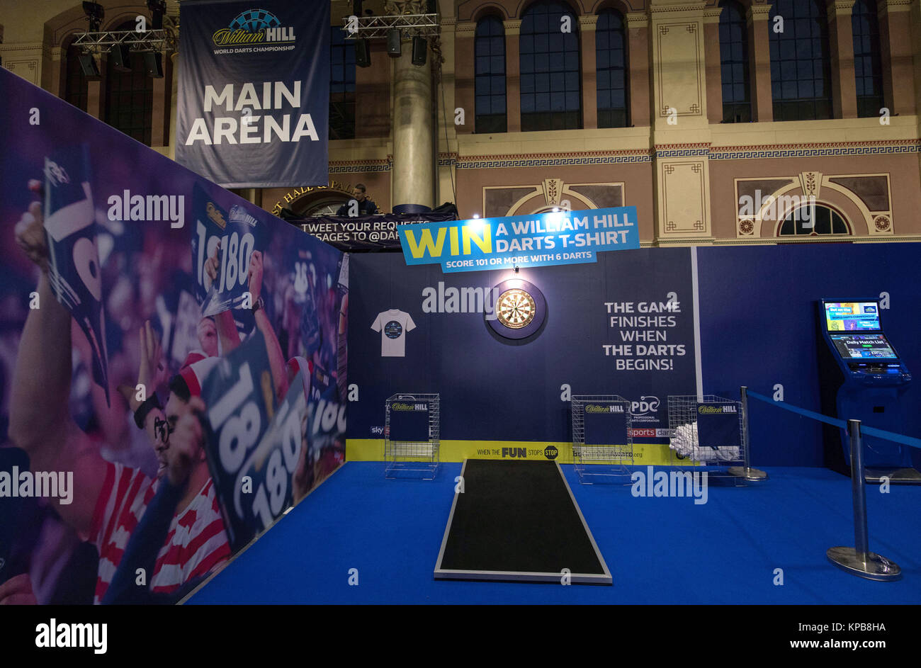 General view of fan zone during day one of the William Hill World Darts ...