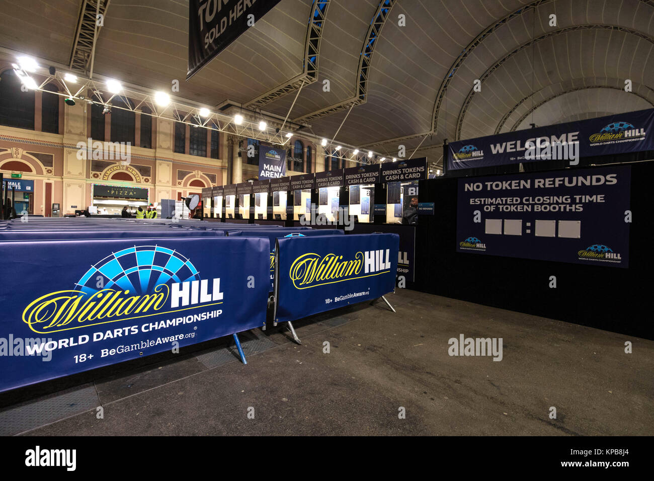 General view of fan zone during day one of the William Hill World Darts ...