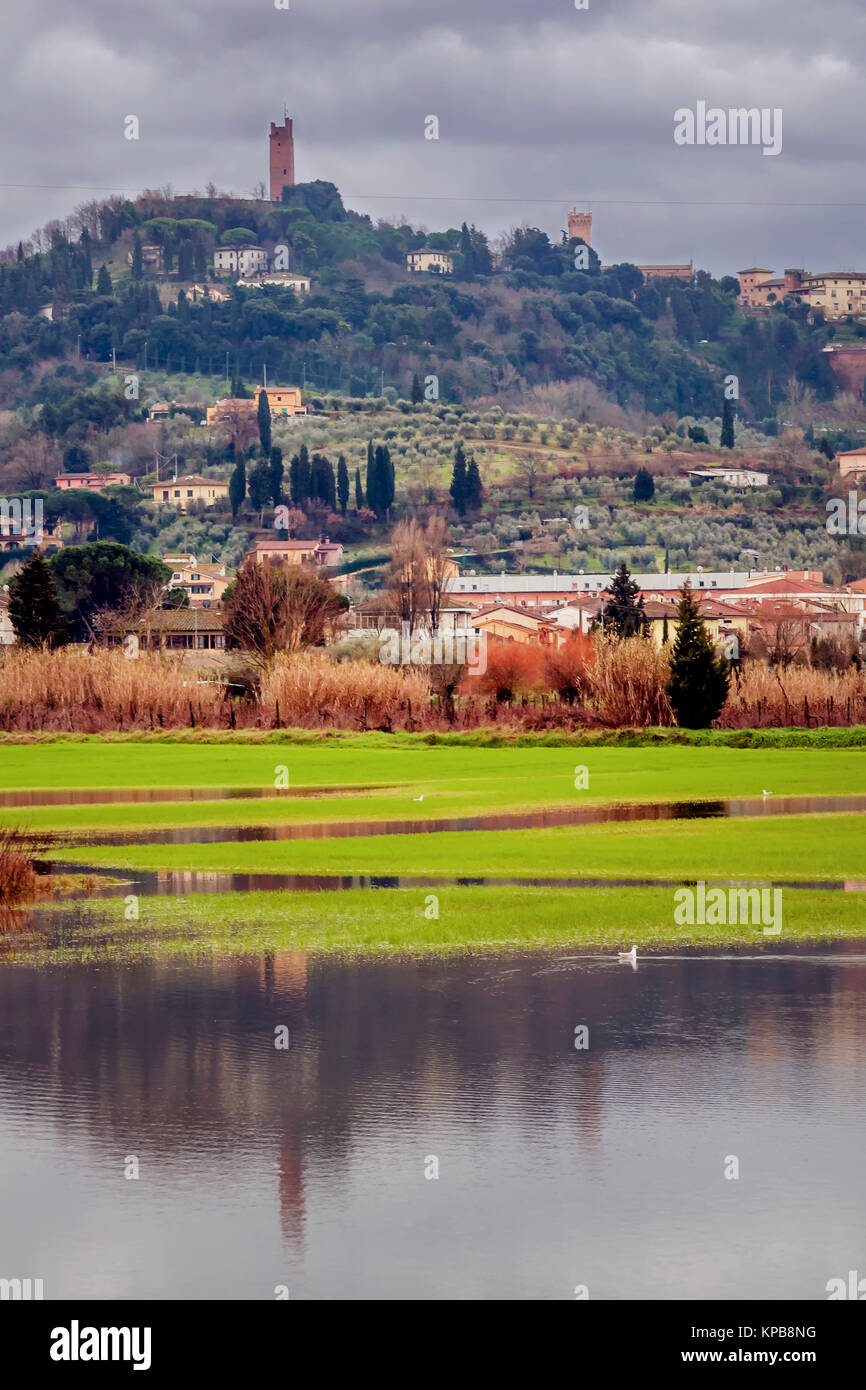 Flooding in San Miniato, Pisa, Tuscany, Italy Stock Photo - Alamy
