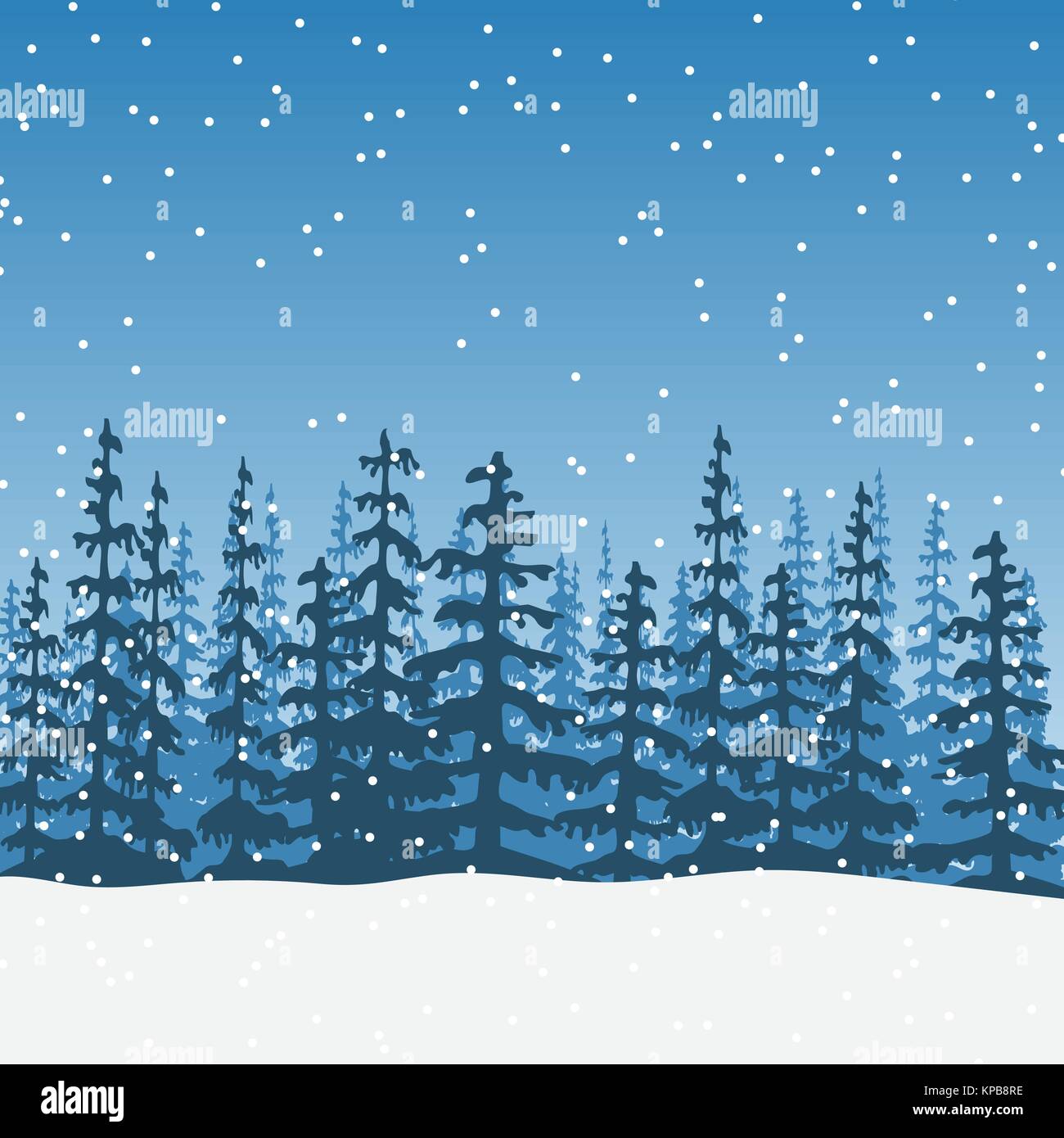 Distant forest Stock Vector Images - Alamy