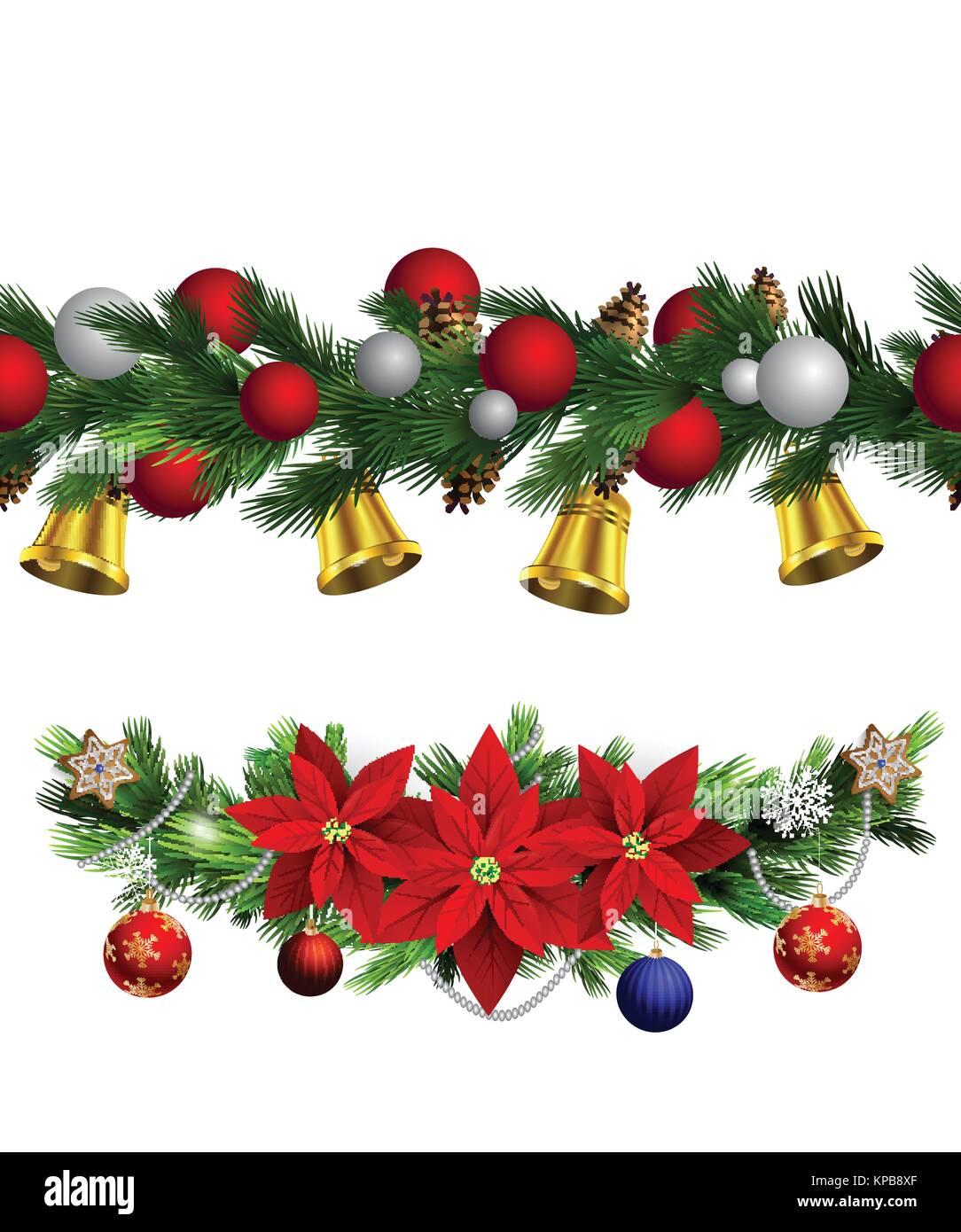 Vector Christmas Border Stock Vector Image & Art - Alamy