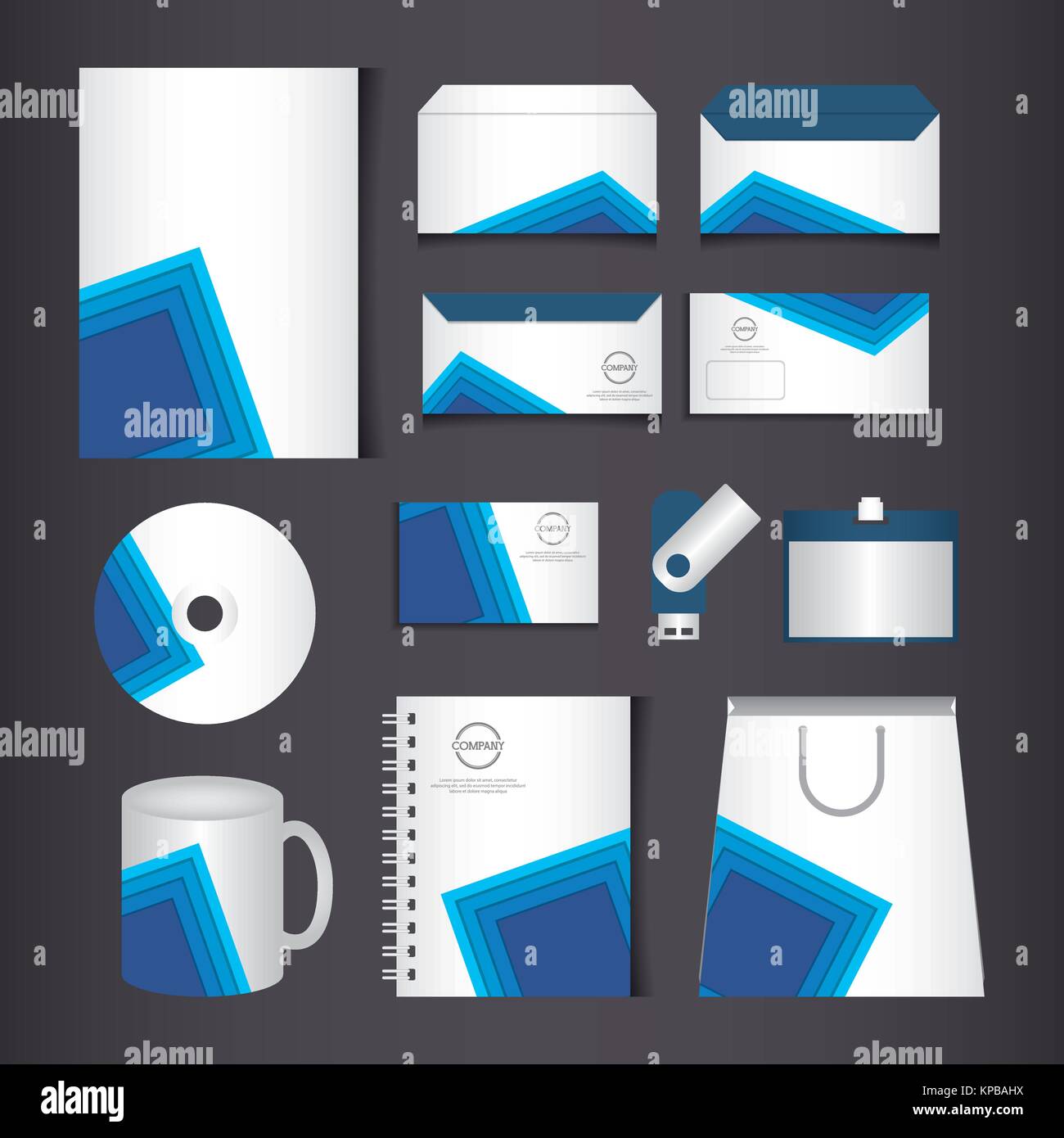 corporate brand identity template set Stock Vector Image & Art - Alamy