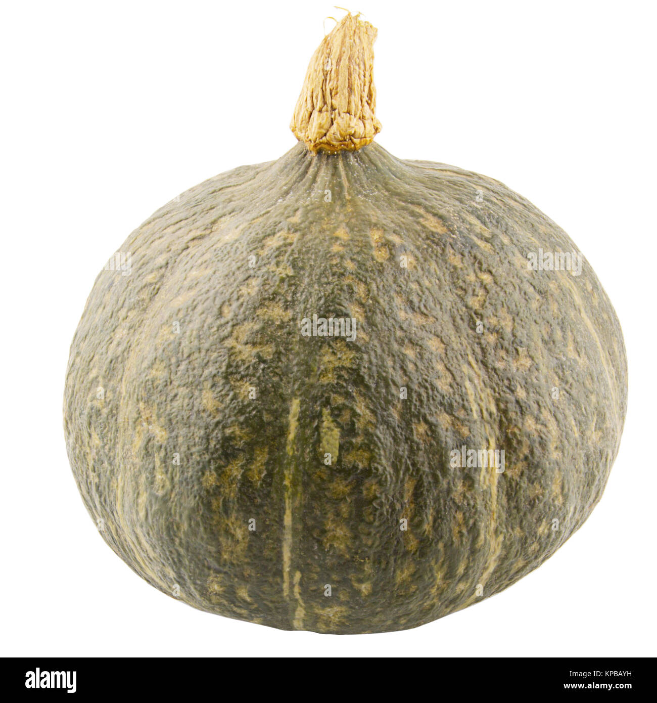 One whole pumpkin isolated on white background with clipping path for ...