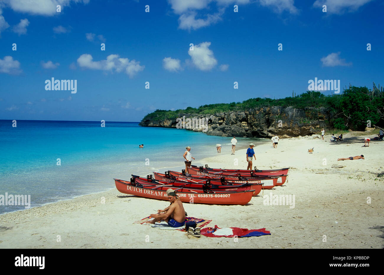 Playa Kenepa beach, Curacao, Netherlands Antilles Stock Photo - Alamy