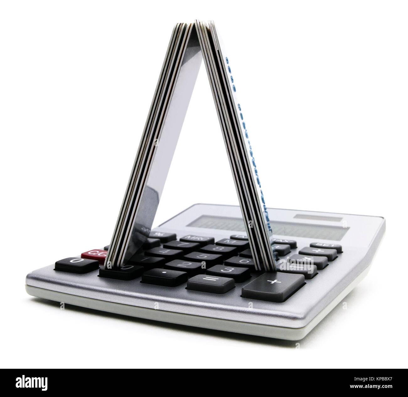 Debit cards calculator hi-res stock photography and images - Alamy