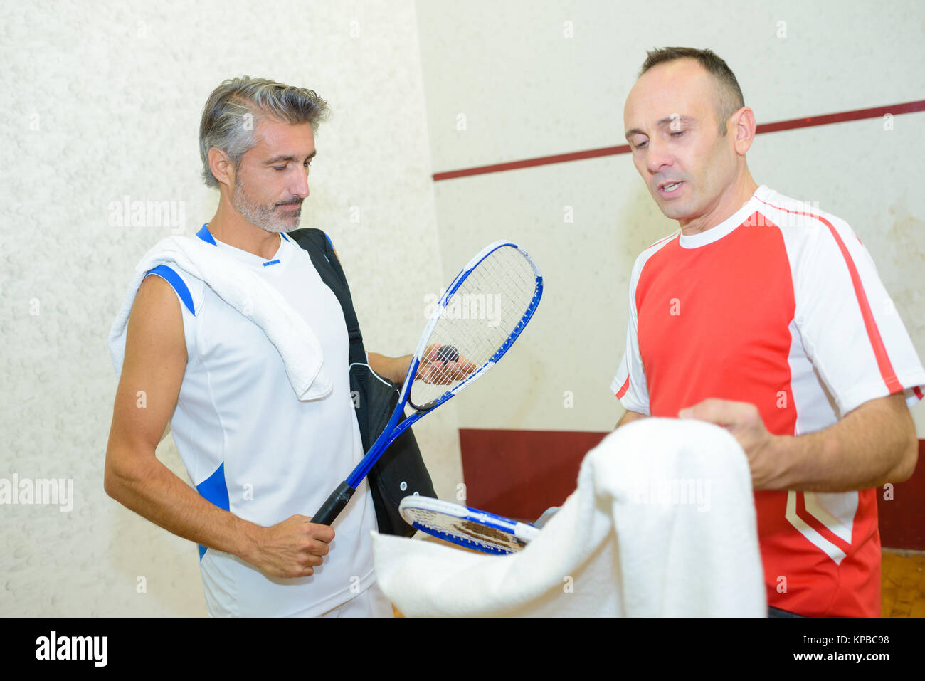 squash players on squash court Stock Photo - Alamy